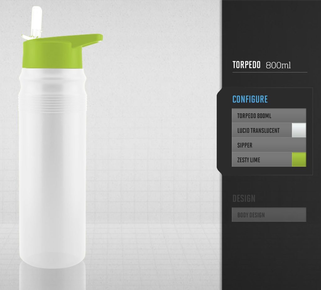 800ml Torpedo Water Drink Bottle - Hype Promotions